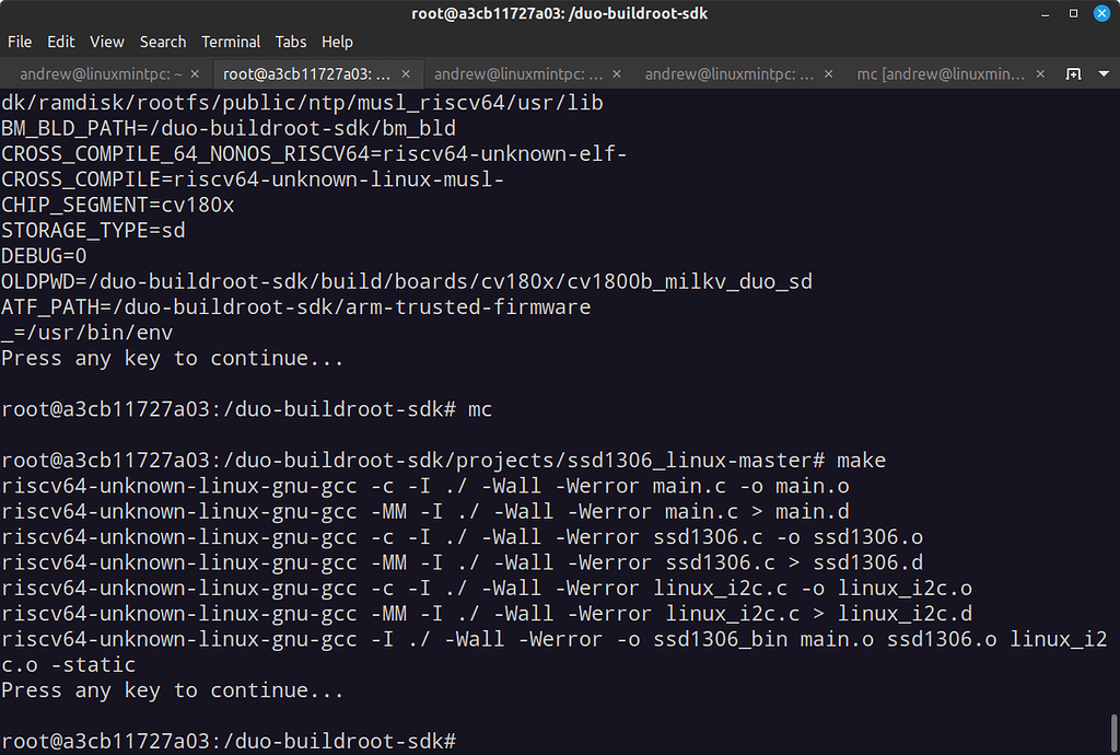 Milk-V Duo I2C SSD1306 with user-space driver - Duo - Milk-V Community