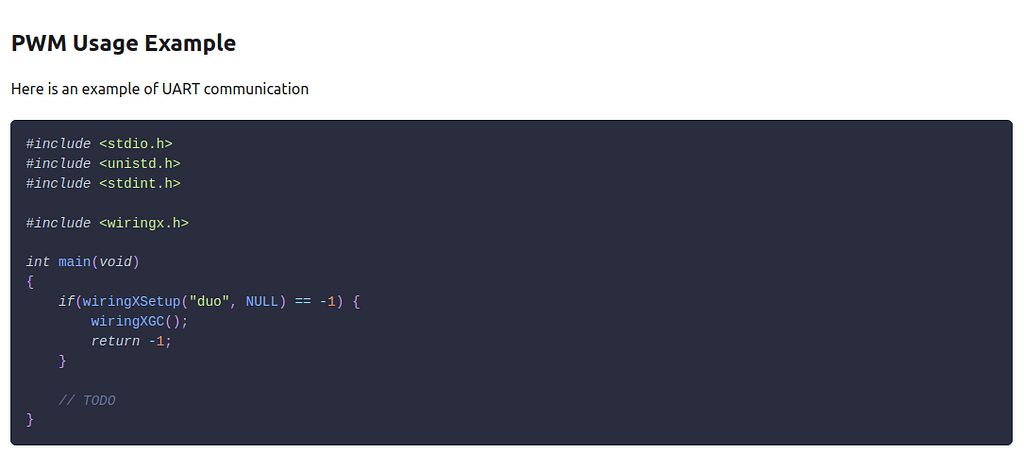 Duo wiringx pwm - Duo - Milk-V Community